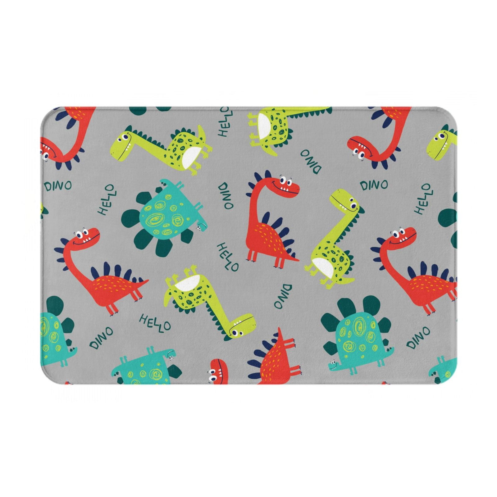 Disketp Cute Dinosaur Mat For Front Door Outside - Doormat Outdoor ...