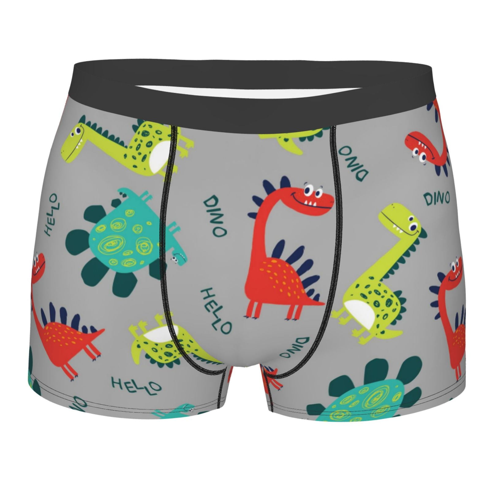 Disketp Cute Dinosaur Men'S Boxer Briefs,Soft And Breathable Cotton ...