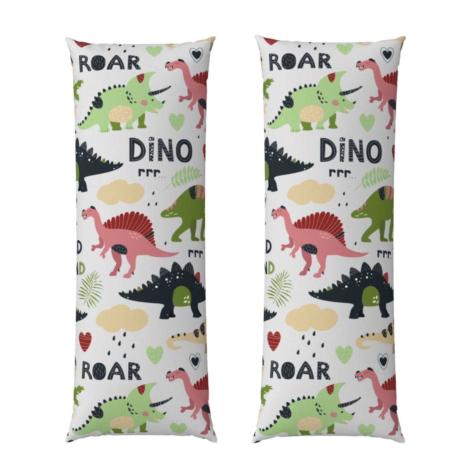 Disketp Cute Dinosaurs Print Body Pillow Cover - Super Soft 20x54 Body ...
