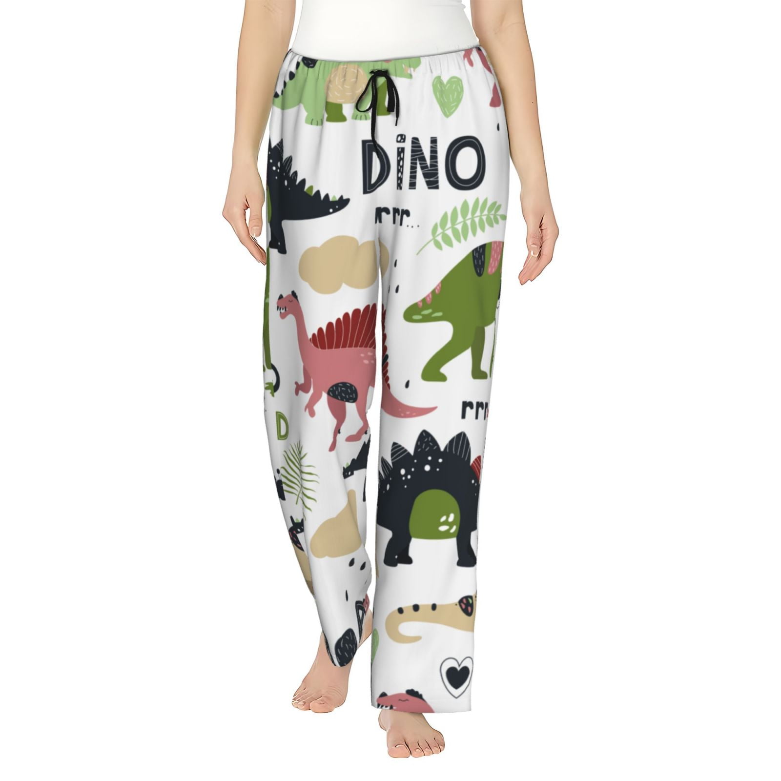 Disketp Cute Dinosaurs Print Women'S Comfy Pajama Pants Casual ...