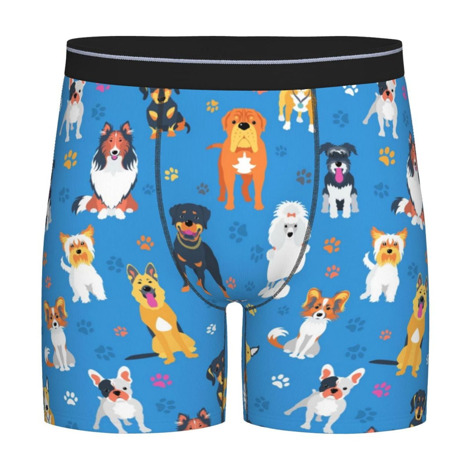 Disketp Cute Dogs Men's Boxer Briefs Men’s Underwear Boxer Briefs for ...