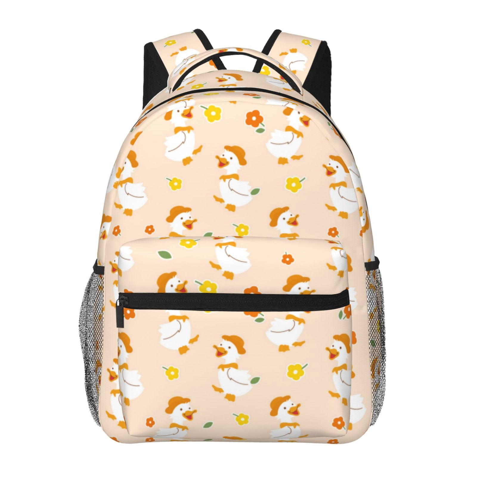 Disketp Cute Duck And Flower Backpack for Men and Women - Lightweight ...