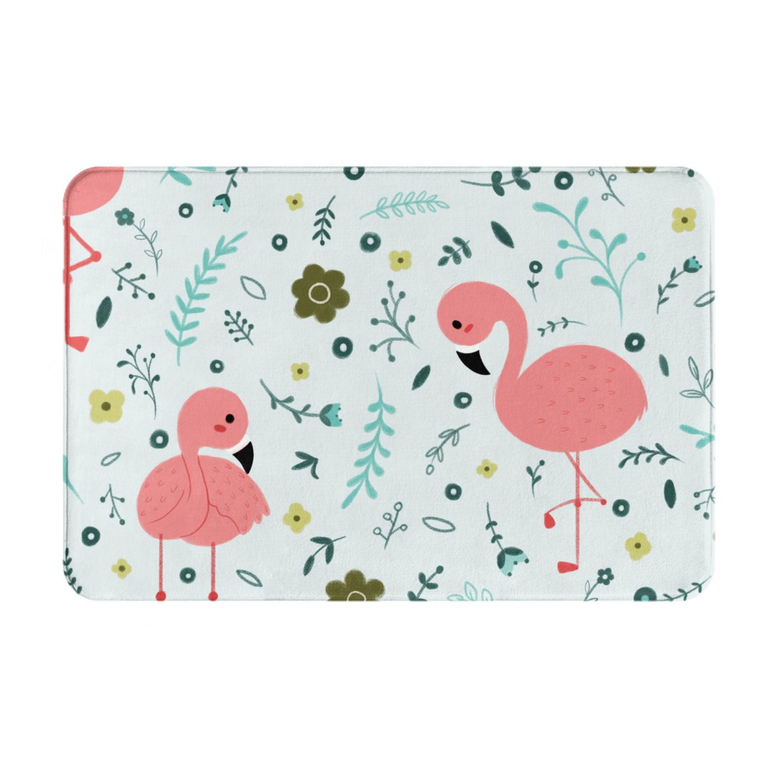 Disketp Cute Flamingo Mat For Front Door Outside - Doormat Outdoor ...