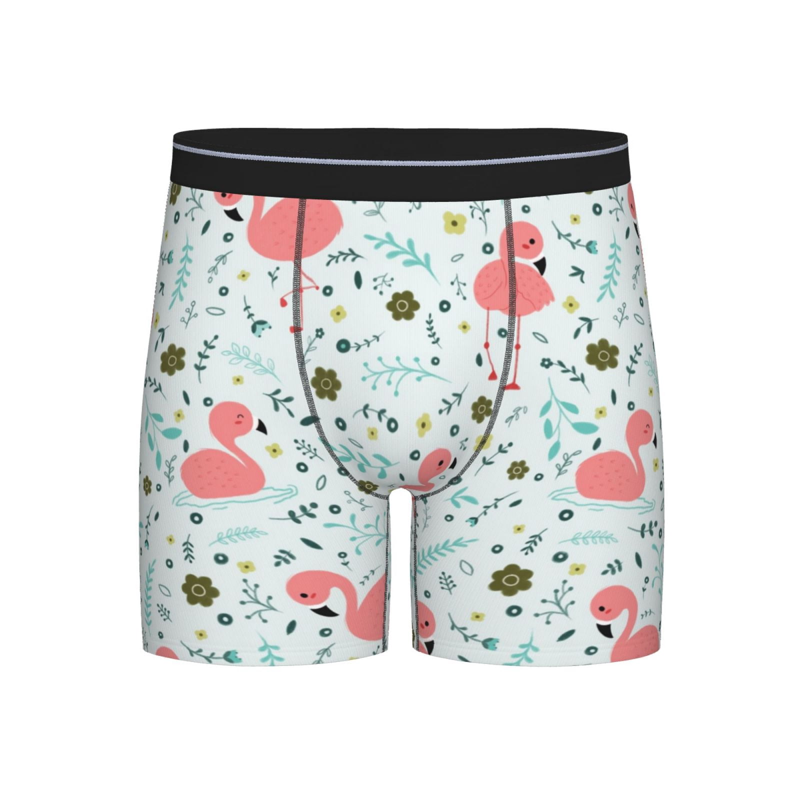 Disketp Cute Flamingo Men's Boxer Briefs Men’s Underwear Boxer Briefs ...