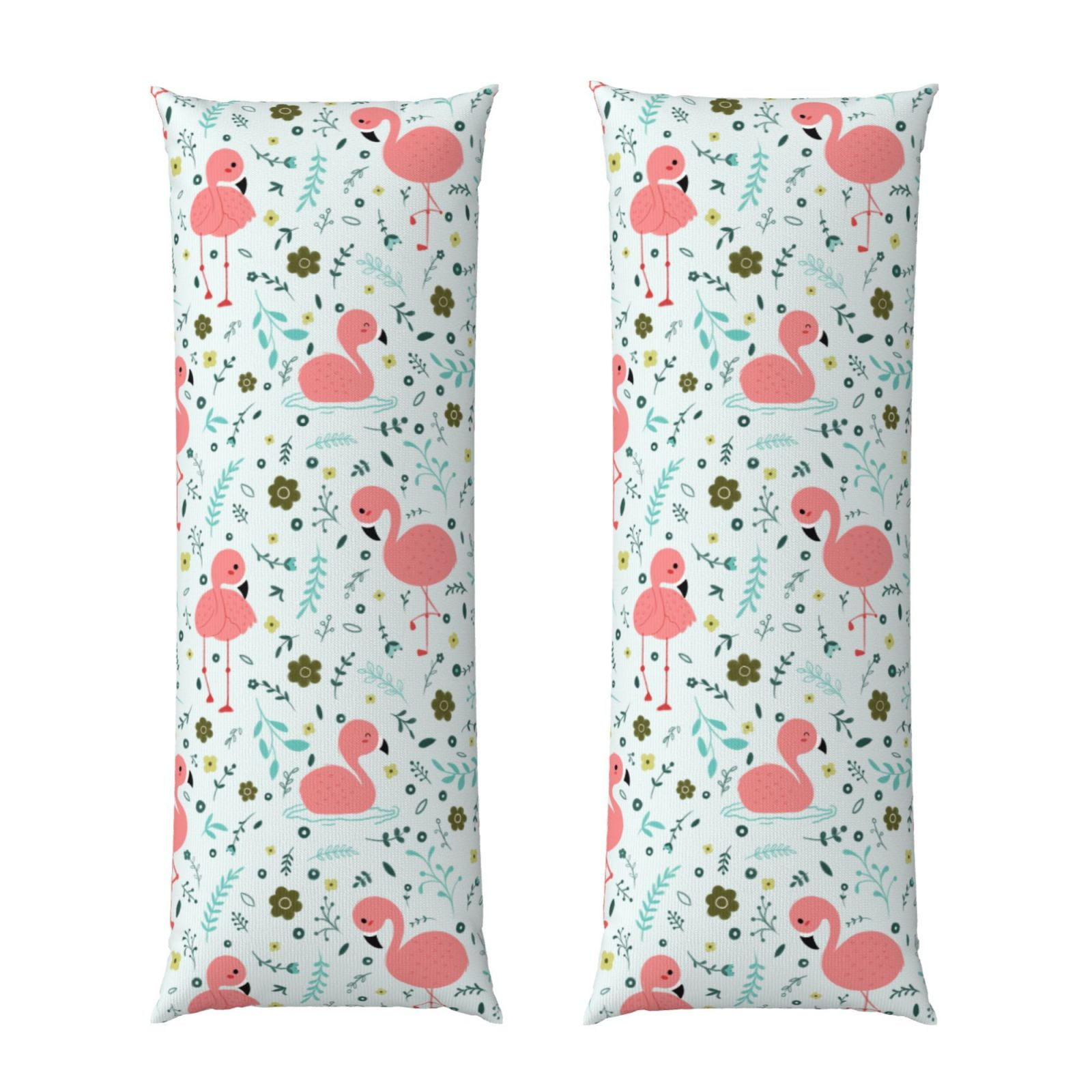 Disketp Cute Flamingo Print Body Pillow Cover - Super Soft 20x54 Body ...