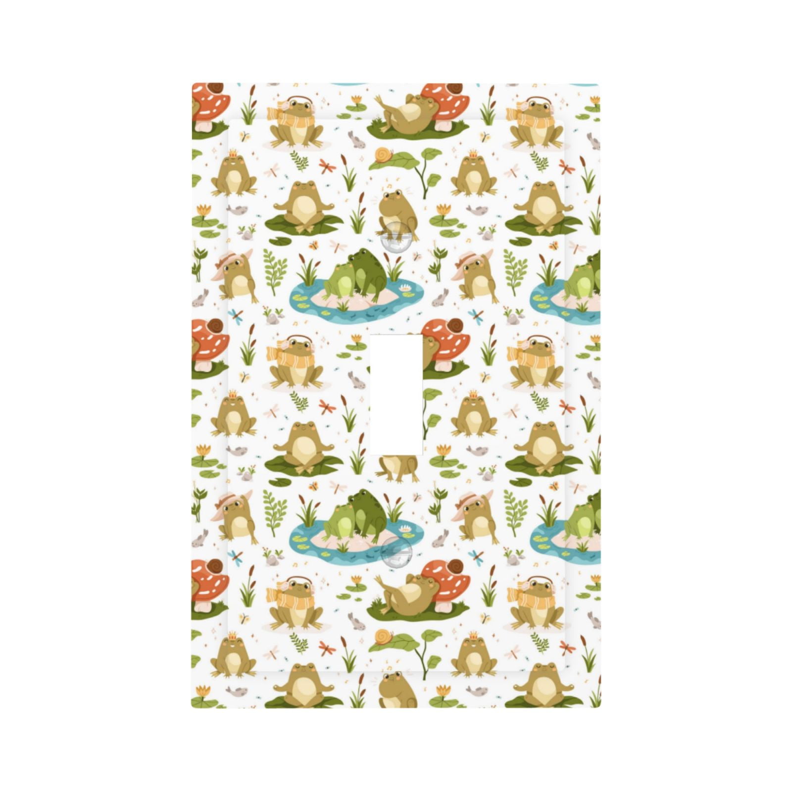 Disketp Cute Frog Decorative Light Switch or Outlet Wall Plate with ...
