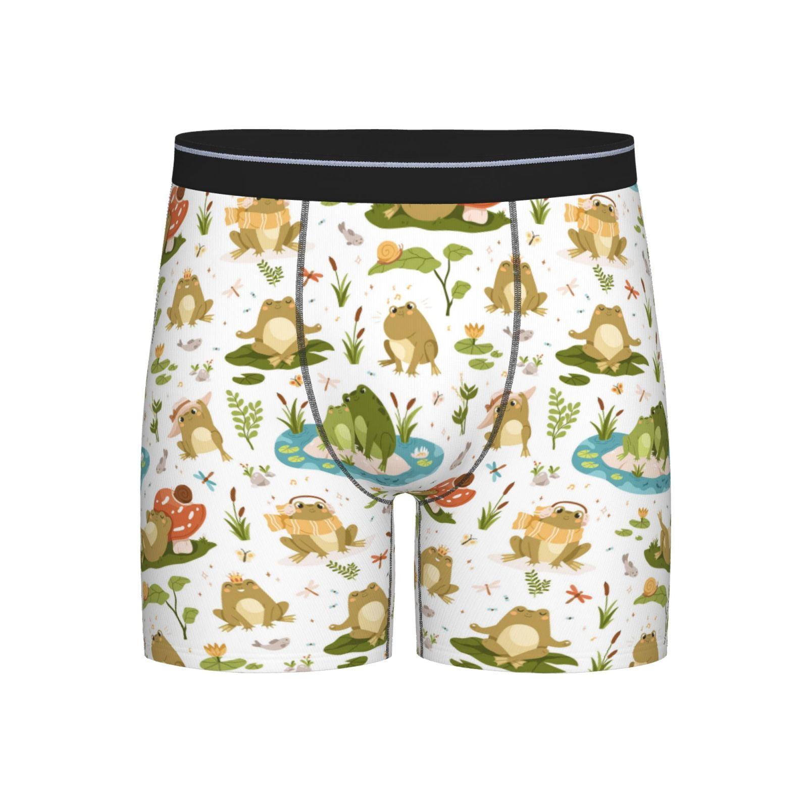 Disketp Cute Frog Men's Boxer Briefs Men’s Underwear Boxer Briefs for ...