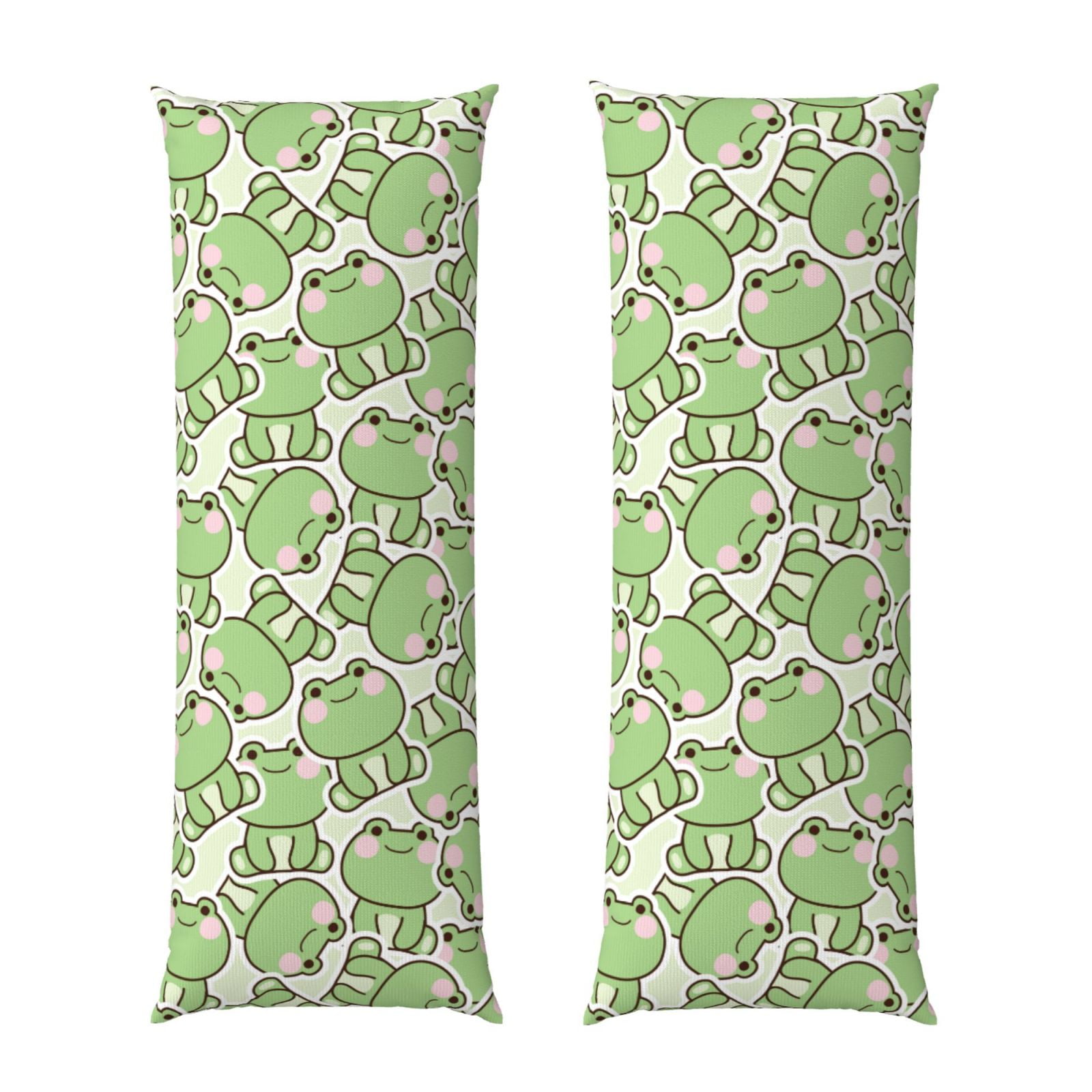 Disketp Cute Frog Print Body Pillow Cover - Super Soft 20x54 Body ...