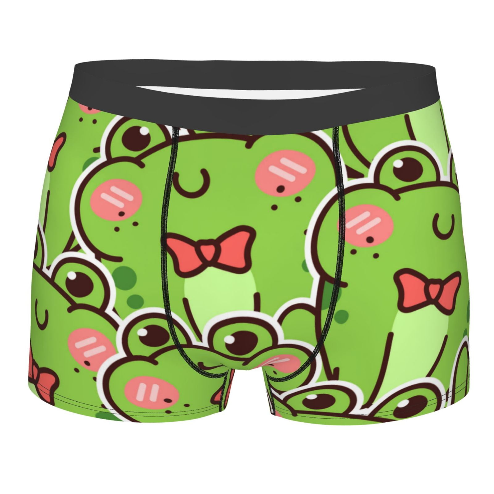 Disketp Cute Green Frog Men'S Boxer Briefs,Soft And Breathable Cotton ...