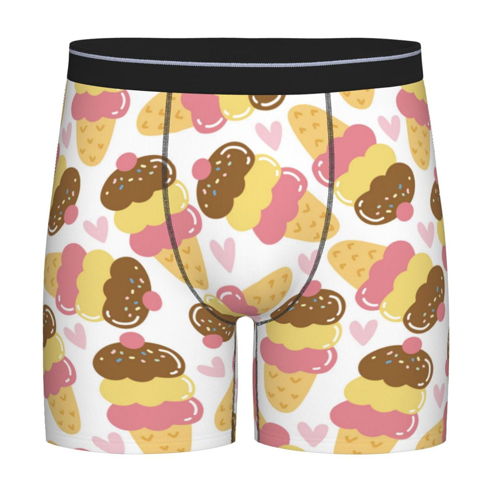 Disketp Cute Ice Cream Men's Boxer Briefs Men’s Underwear Boxer Briefs ...