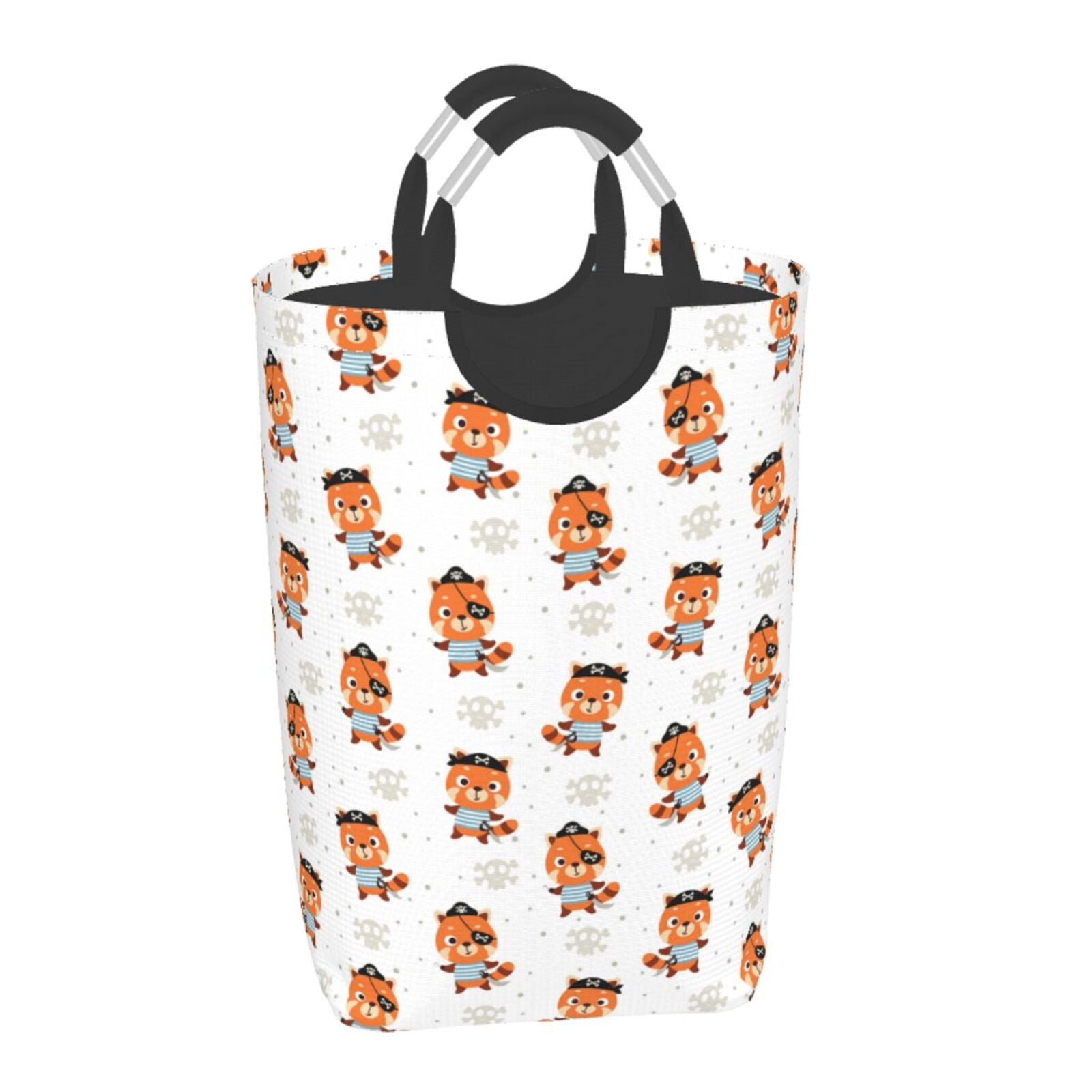 Disketp Cute Little Pirate Red Panda Square Laundry Bag Large ...