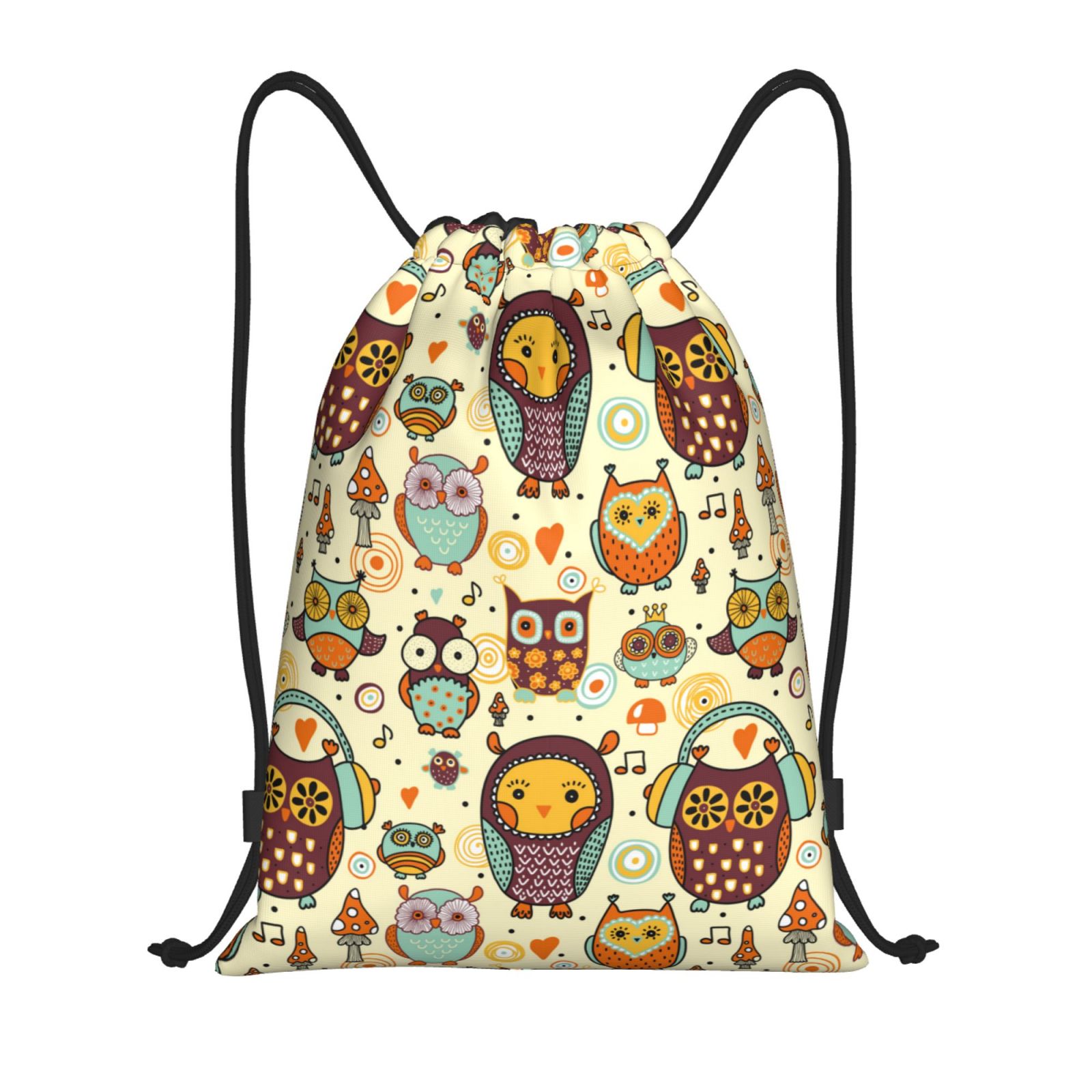 Disketp Cute Owls Drawstring Backpack Drawstring Gym Bags Draw String ...