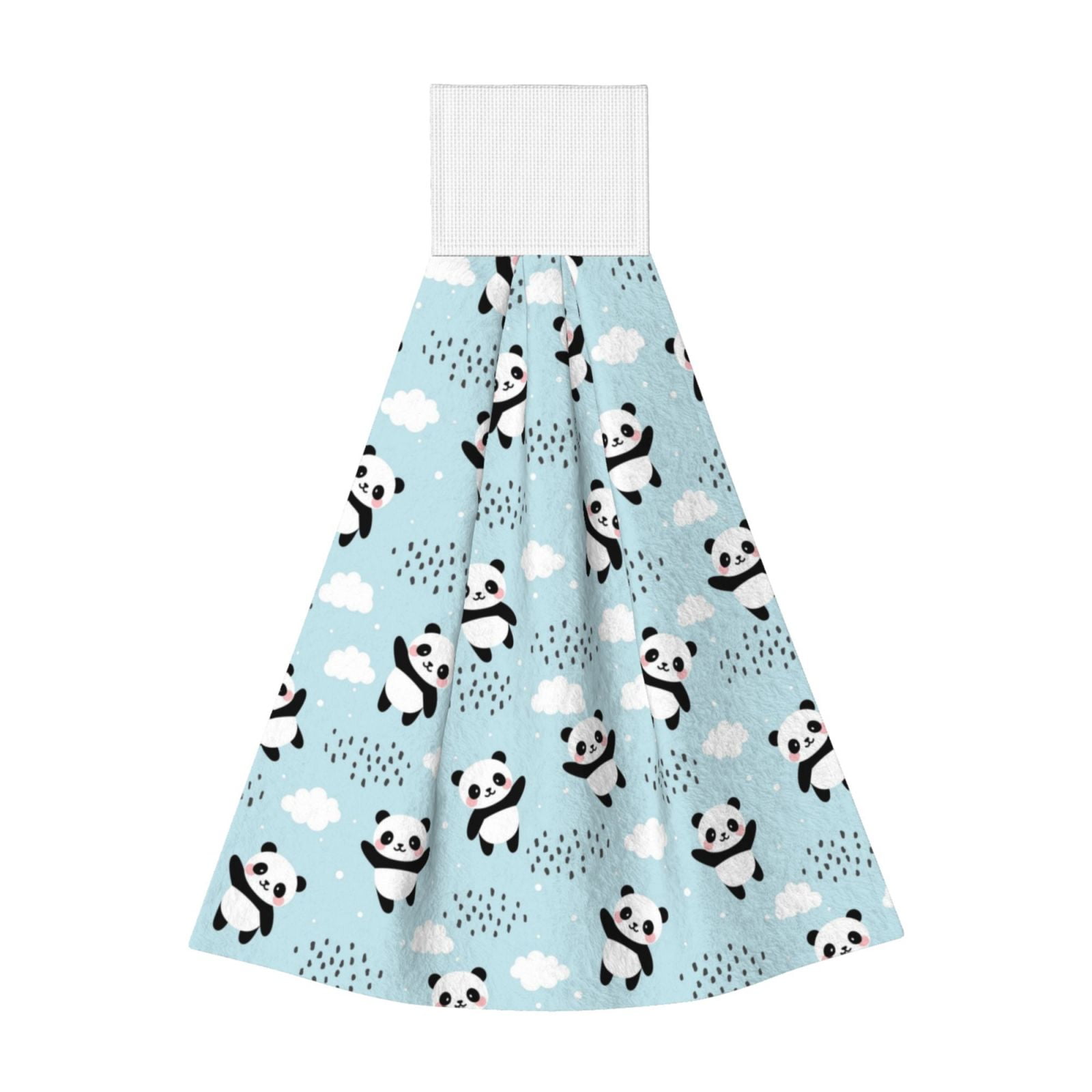 Disketp Cute Panda Bear Hanging Kitchen Towel Tie Towels Tea Bar Dish ...