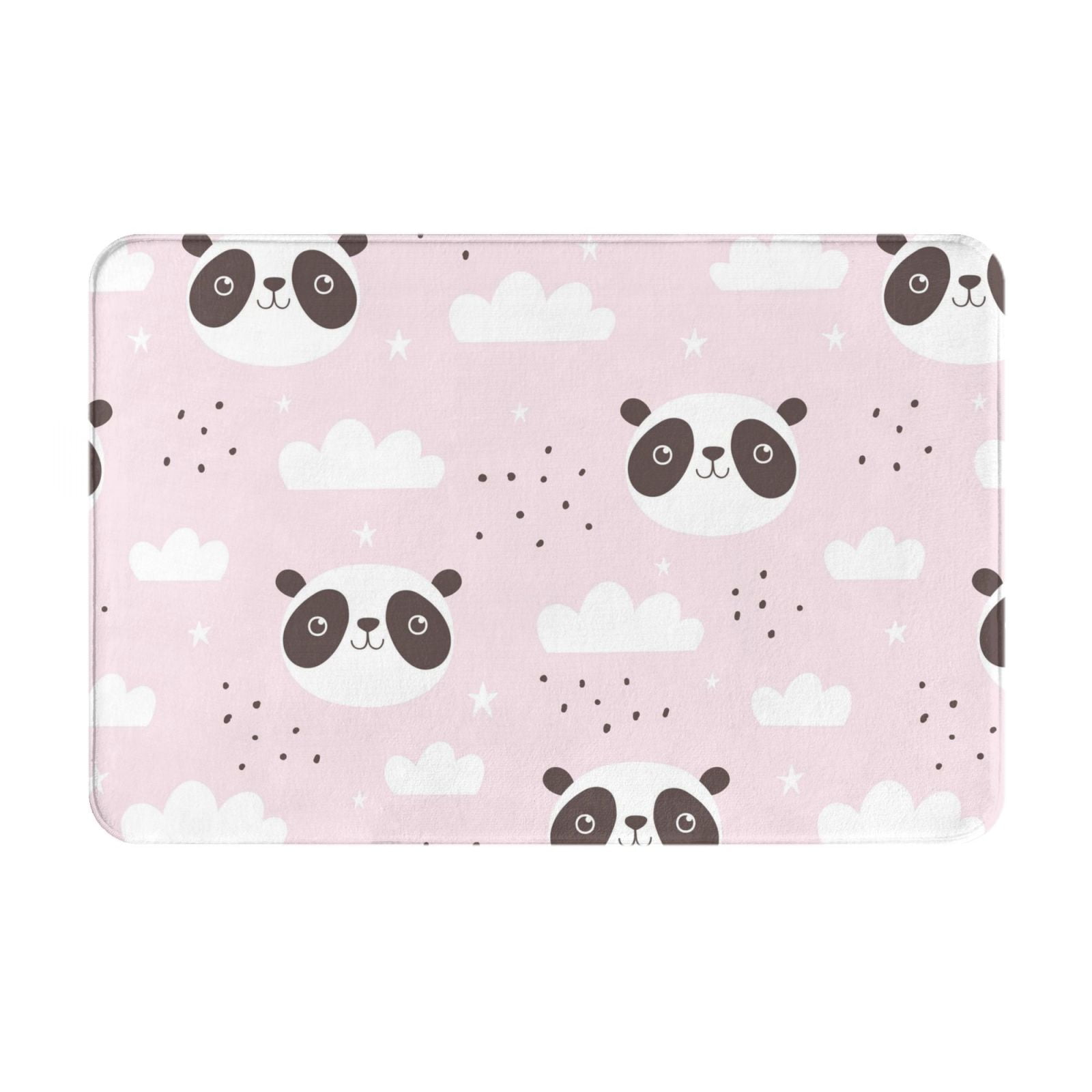 Disketp Cute Panda Mat For Front Door Outside - Doormat Outdoor ...