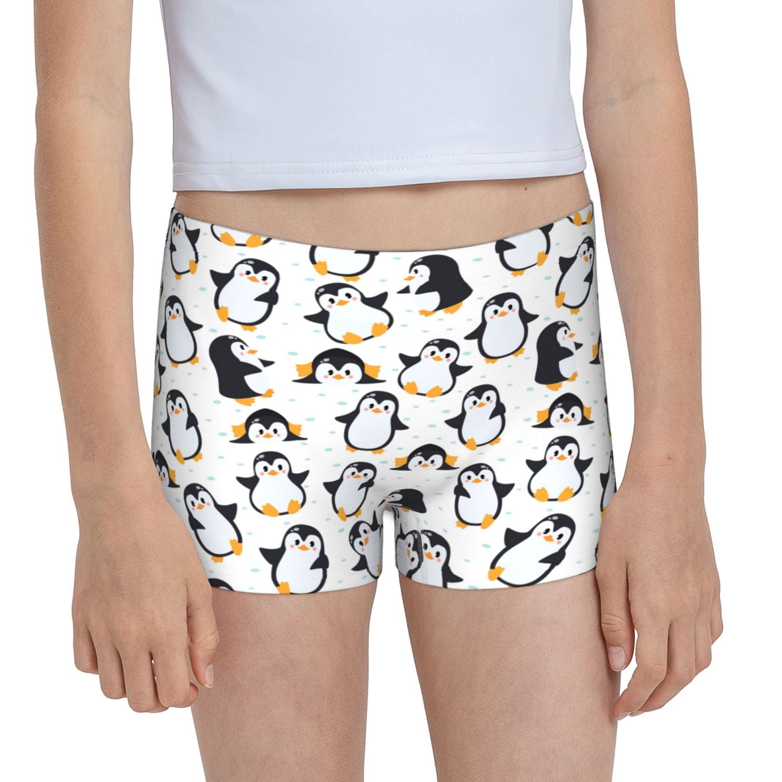 Disketp Cute Penguins Girls Cotton Underwear Soft Shorts Kids Boxer ...