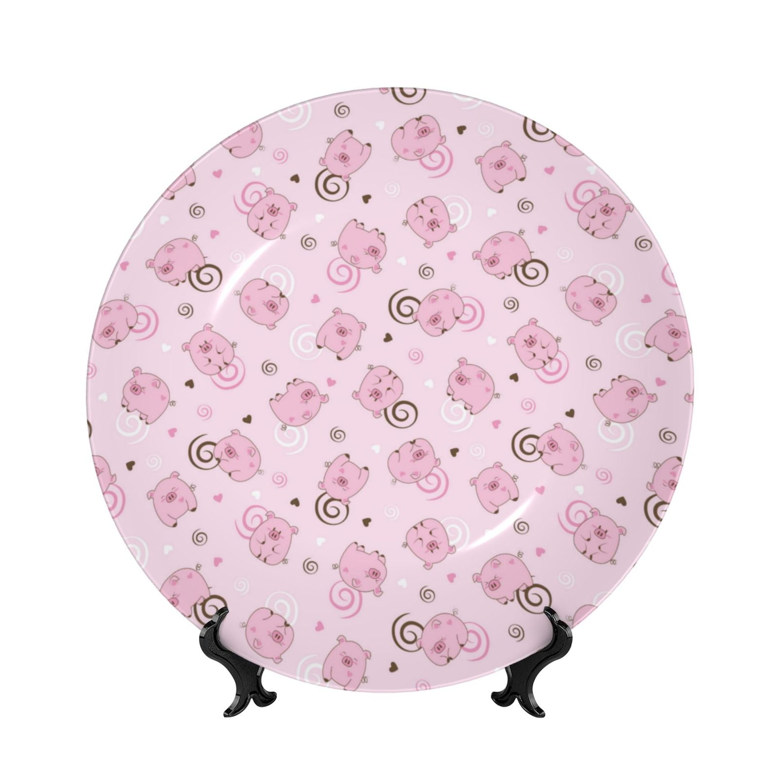Disketp Cute Pig Ceramic Plate Dinner Plates Bone China Decorative ...