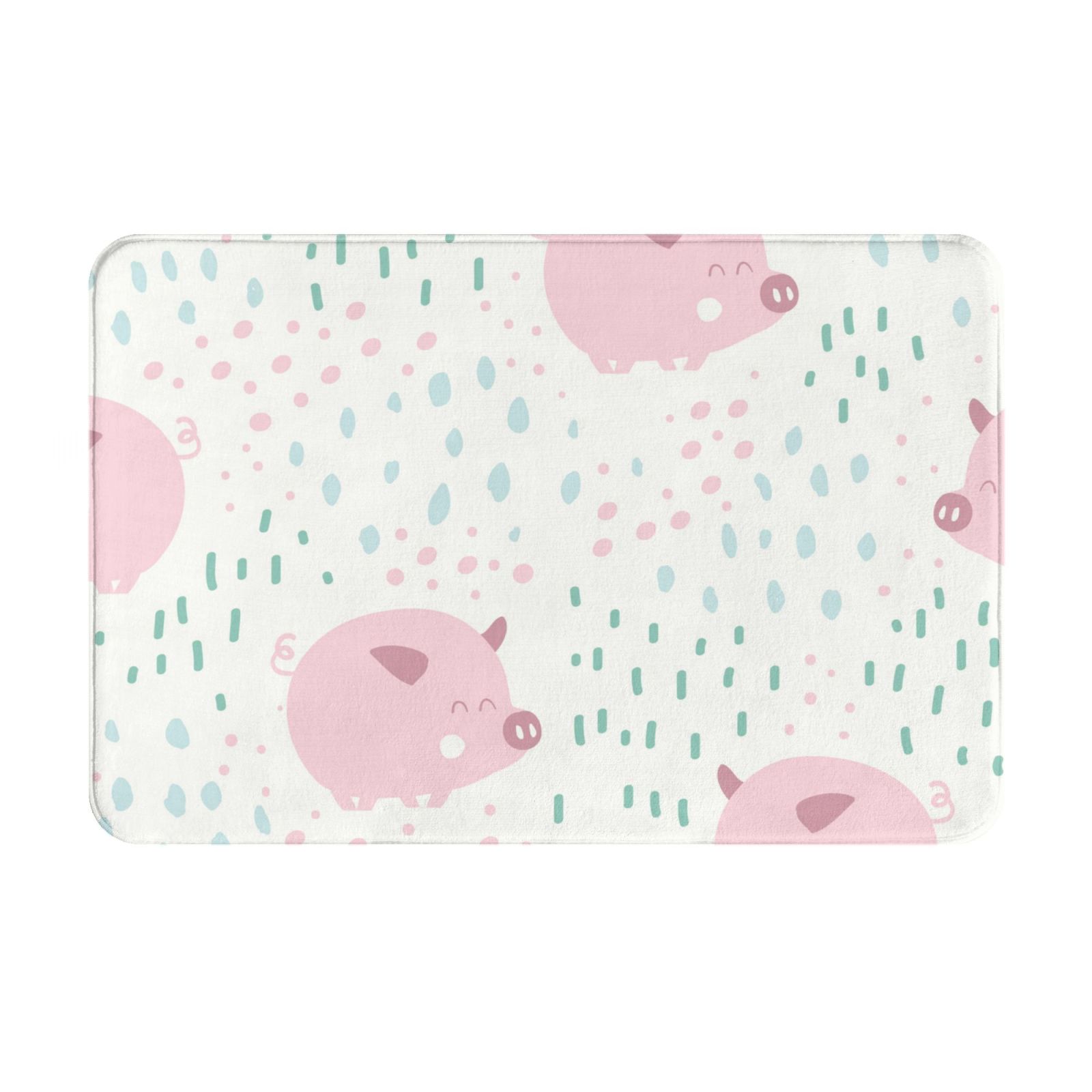 Disketp Cute Pigs Mat For Front Door Outside - Doormat Outdoor Entrance ...