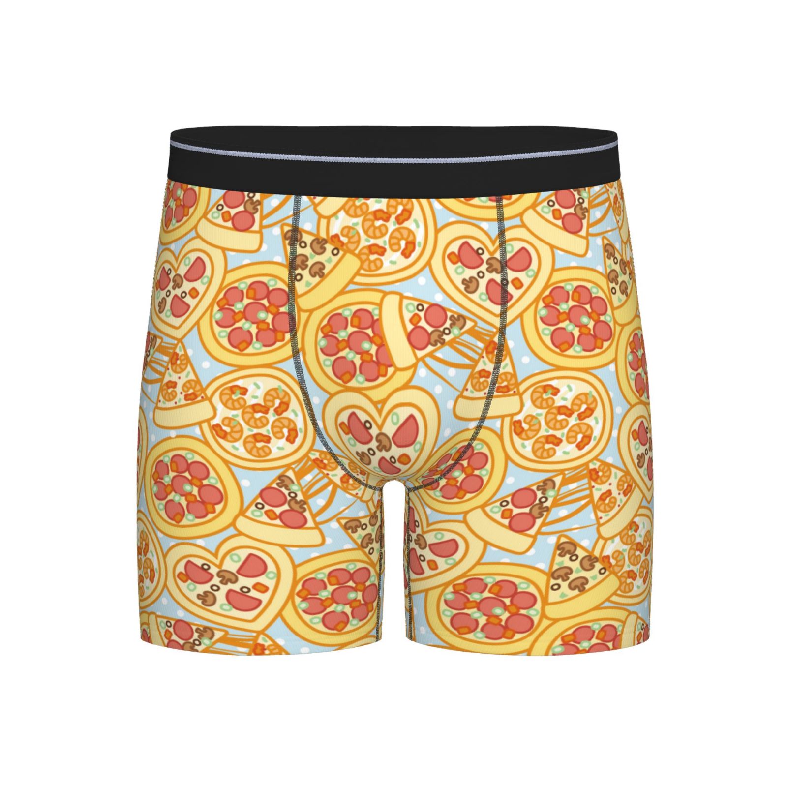 Disketp Cute Pizza In Various Men's Boxer Briefs Men’s Underwear Boxer ...