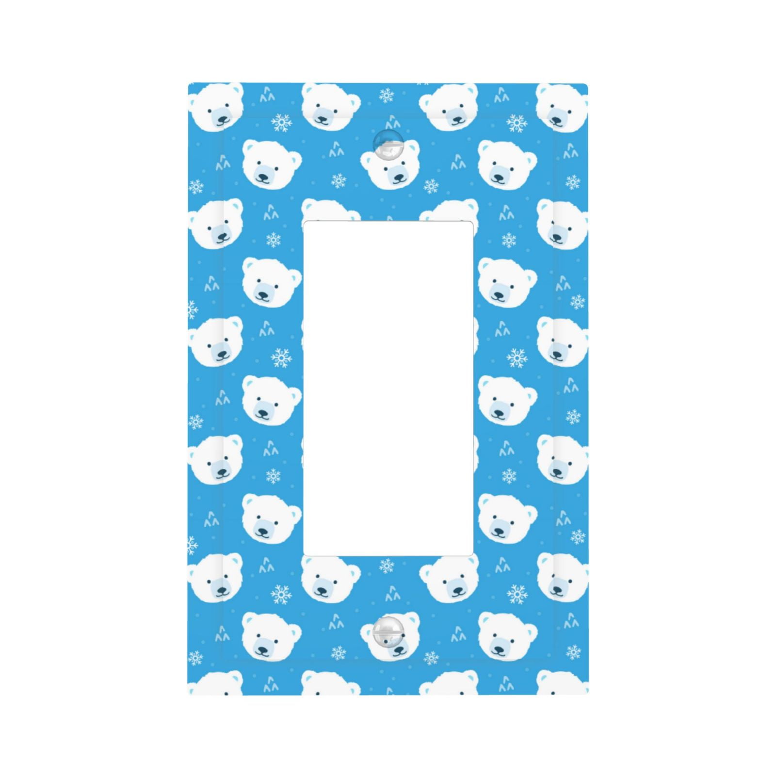 Disketp Cute Polar Bear Decorative Light Switch or Outlet Wall Plate ...