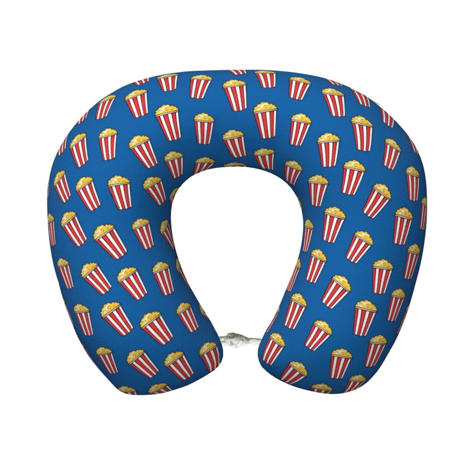 Disketp Cute Popcorn Travel Pillow Memory Foam Neck Pillow Support ...