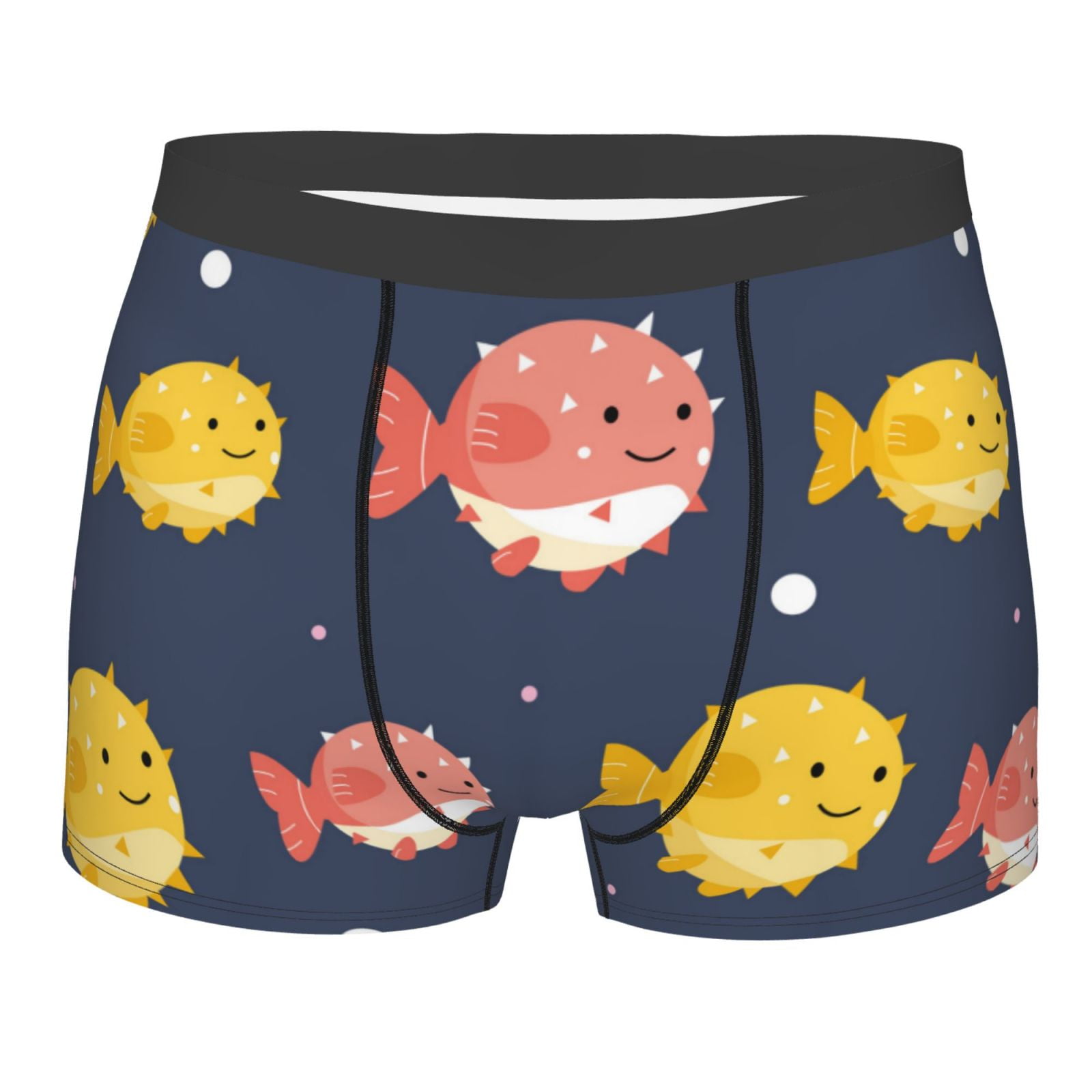 Disketp Cute Puffer Fish Men'S Boxer Briefs,Soft And Breathable Cotton ...