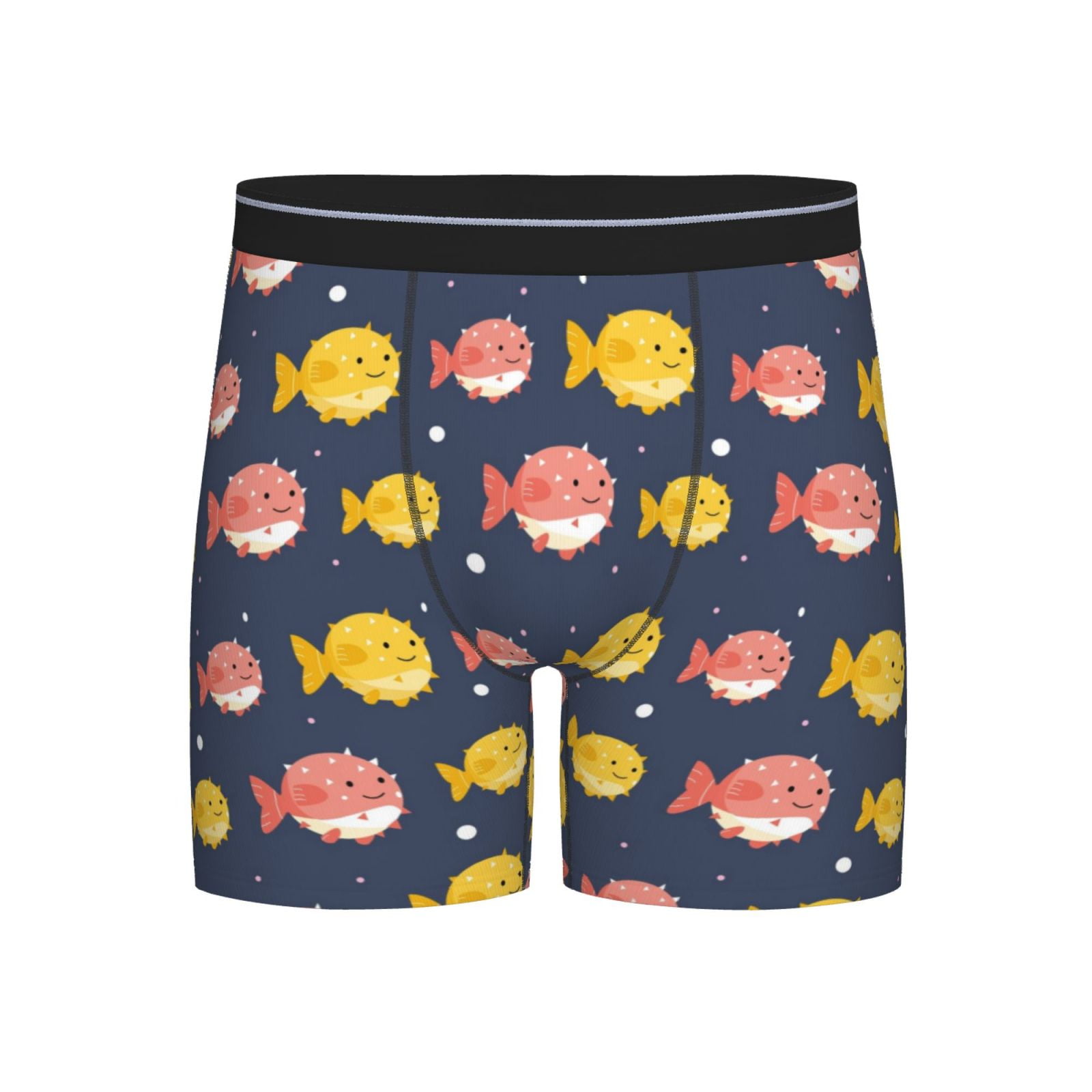 Disketp Cute Puffer Fish Men's Boxer Briefs Men’s Underwear Boxer ...