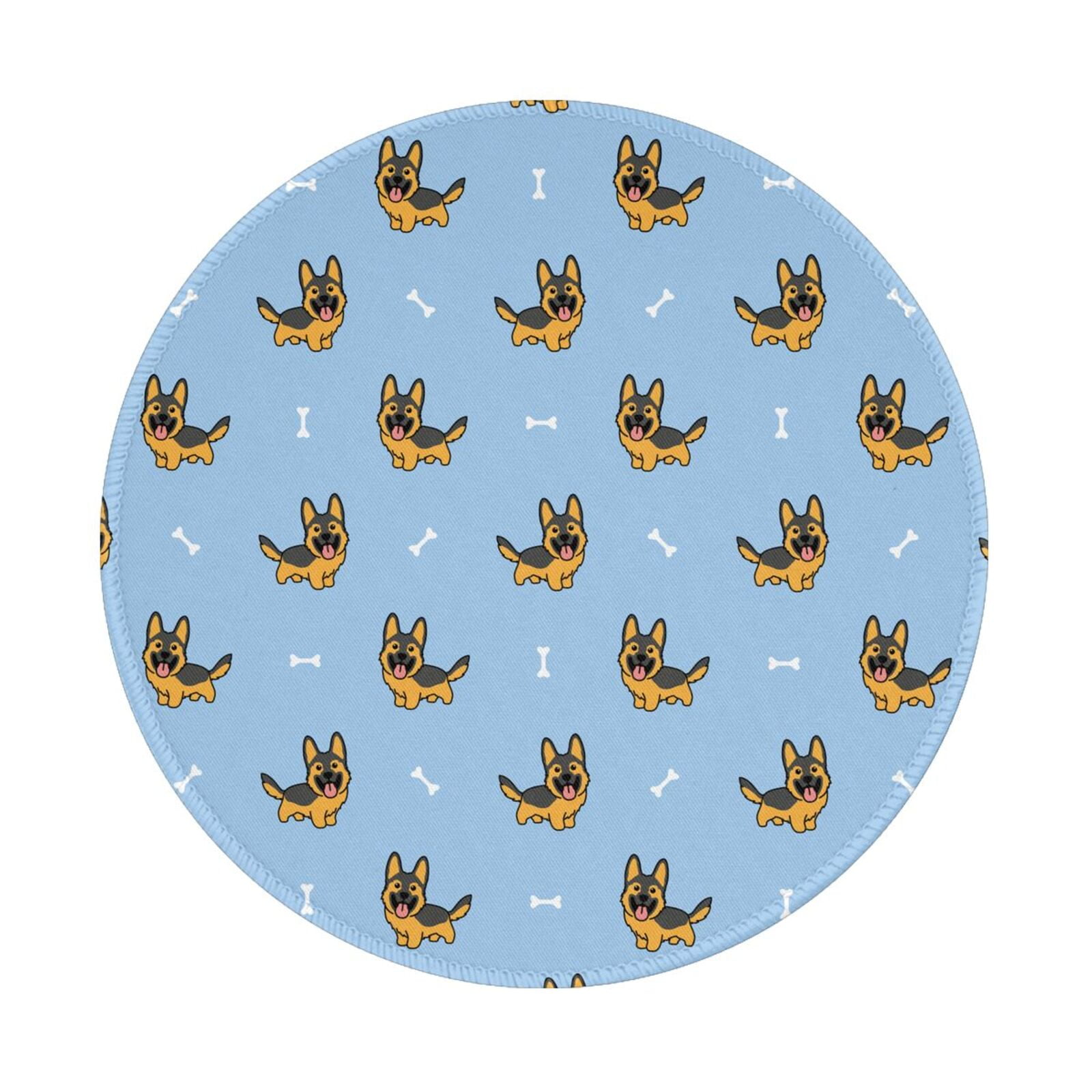 Disketp Cute Puppy Small Mouse Pad 7.9x7.9 Inches,Washable Round ...