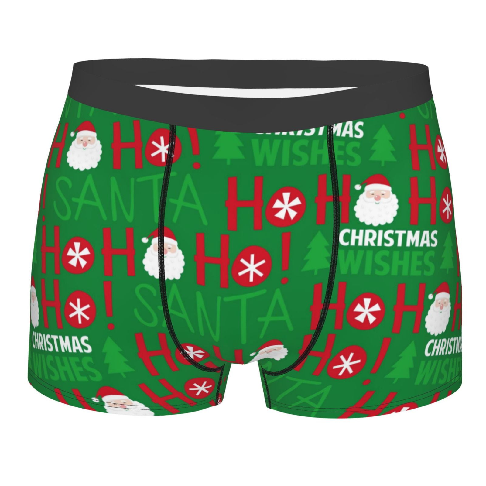 Disketp Cute Santa And Ho Ho Ho Men'S Boxer Briefs,Soft And Breathable ...