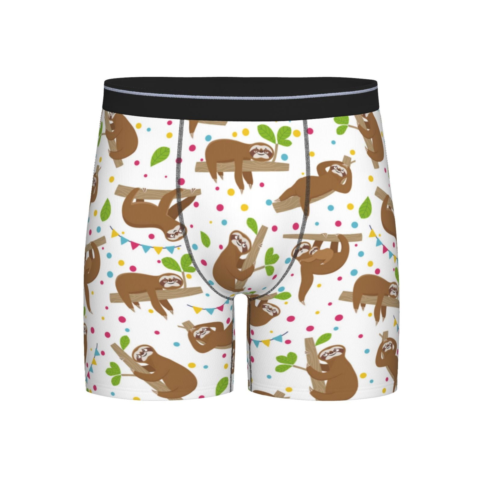 Disketp Cute Sloth Men's Boxer Briefs Men’s Underwear Boxer Briefs for ...