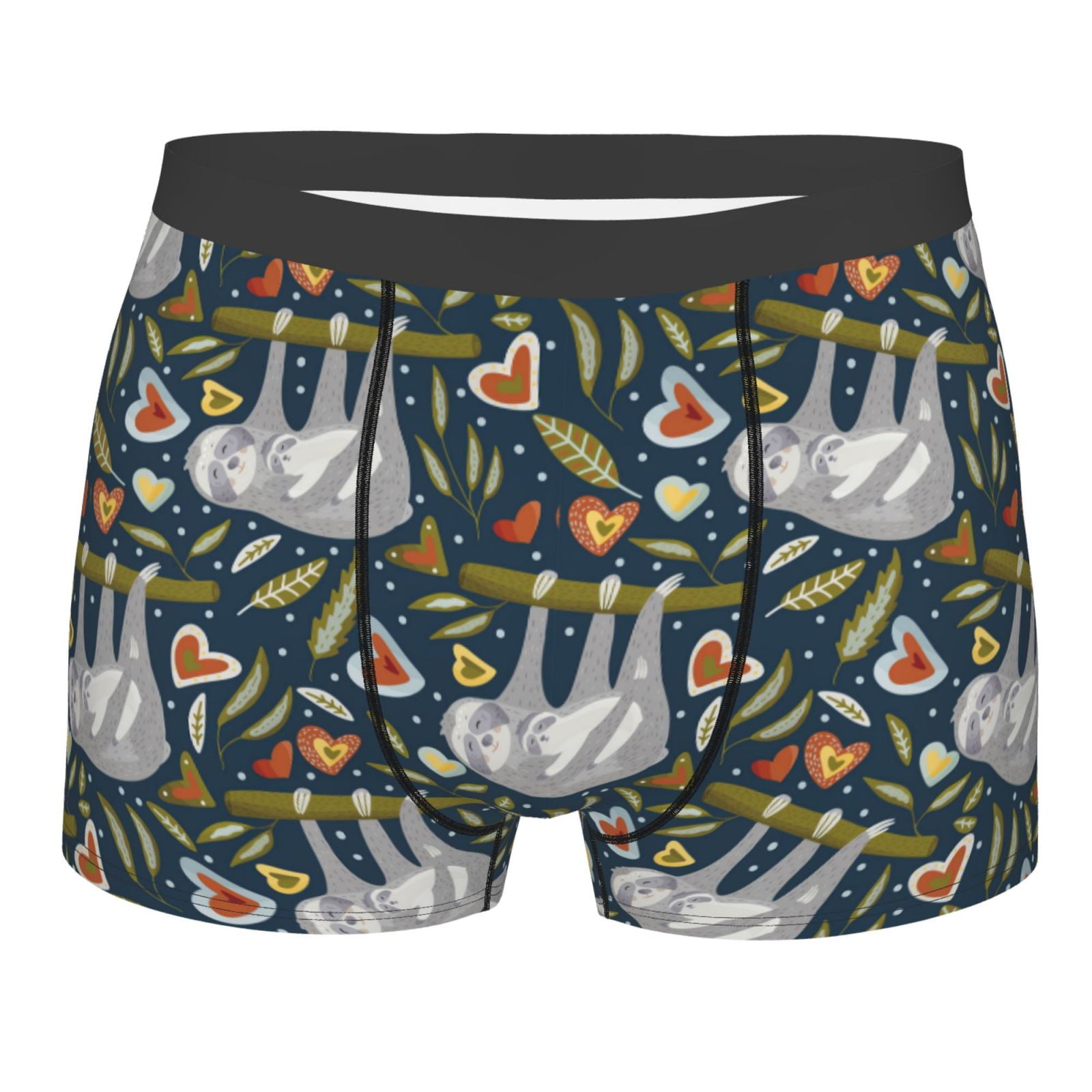 Disketp Cute Sloth Men's Boxer Briefs,Soft and Breathable Cotton ...