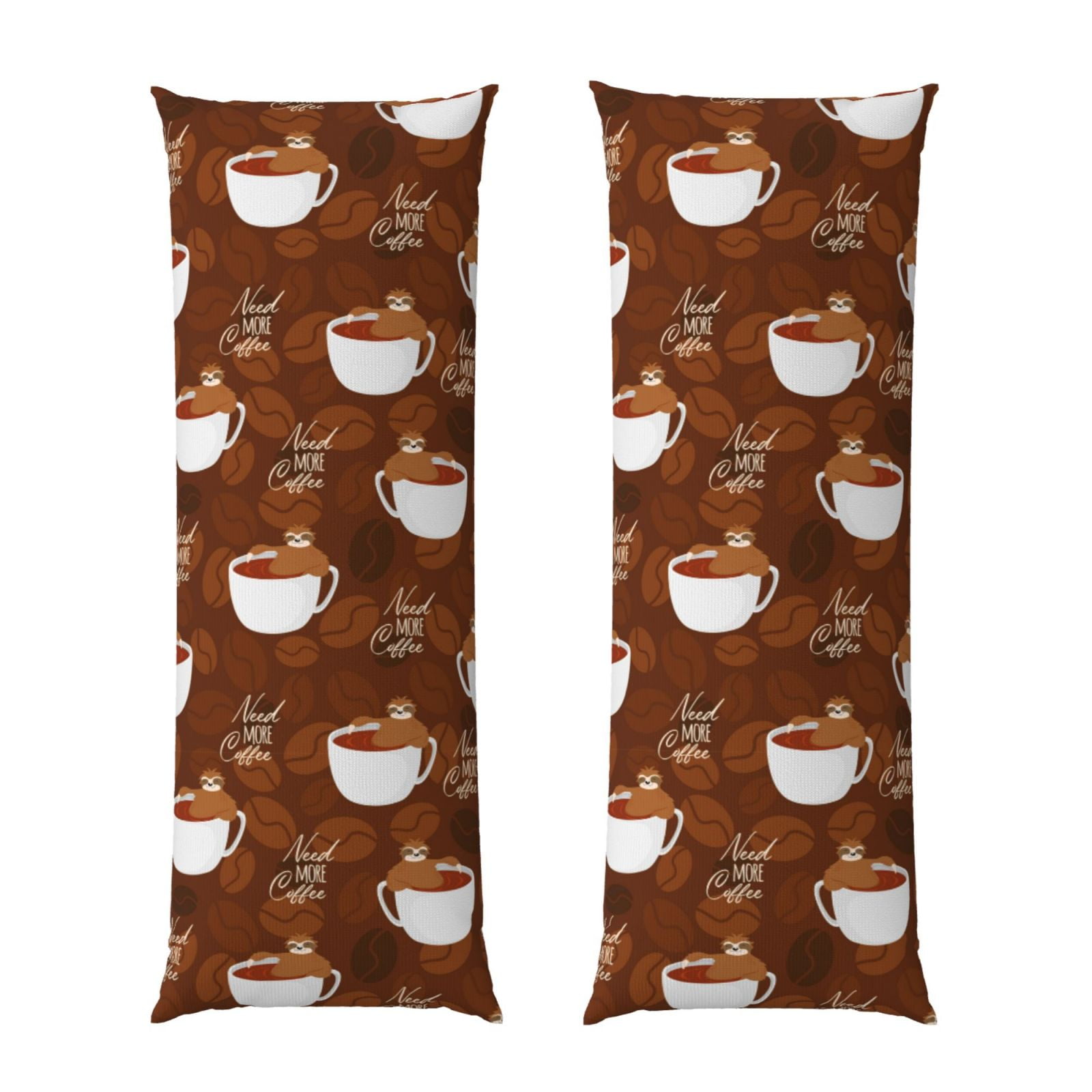 Disketp Cute Sloths Bear Relaxing In Coffee Cup Print Body Pillow Cover ...