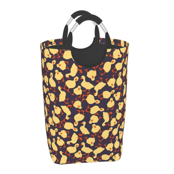 Disketp Cute Small Farm Birds Square Laundry Bag Large Collapsible ...