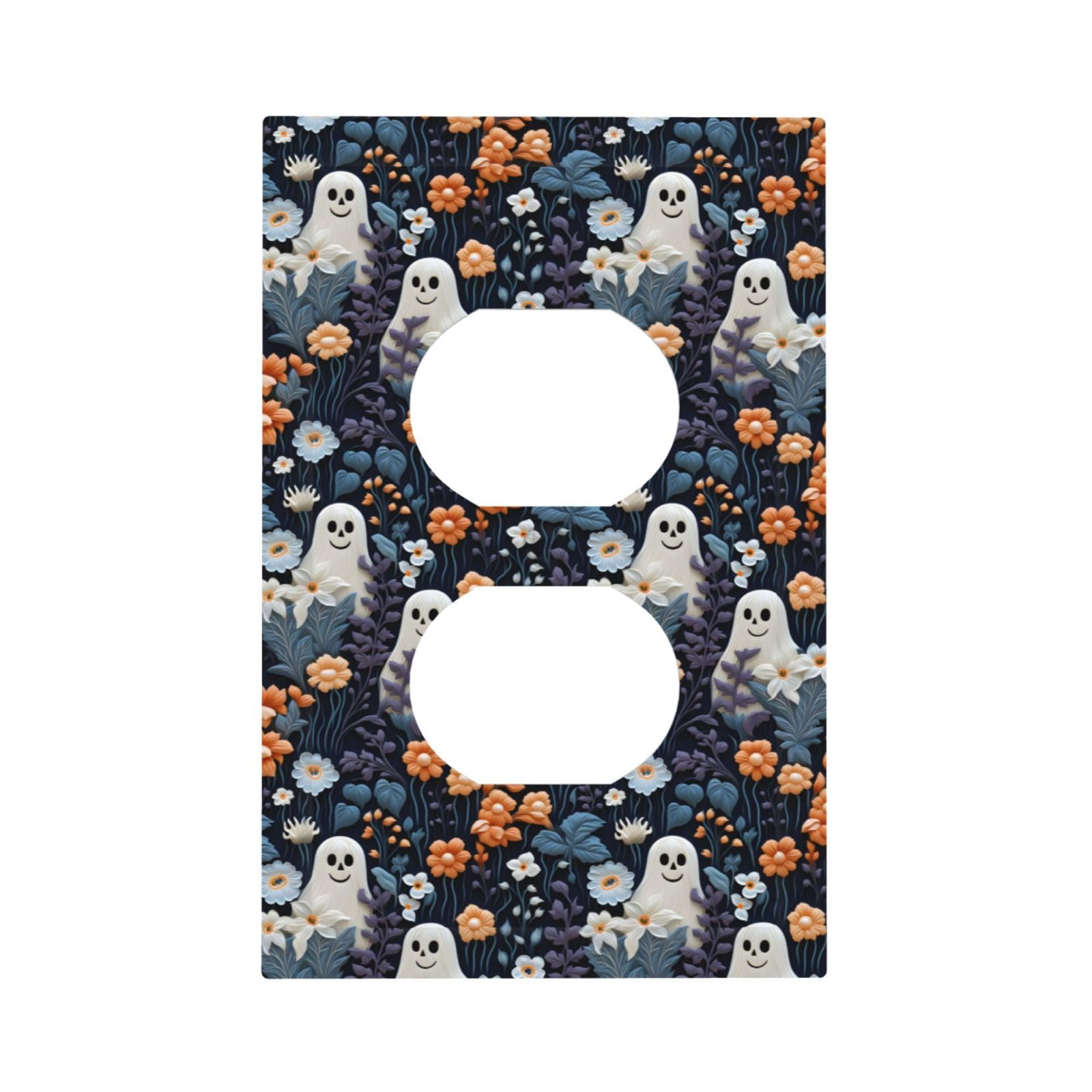 Disketp Cute ghost in the flowers Decorative Light Switch or Outlet ...