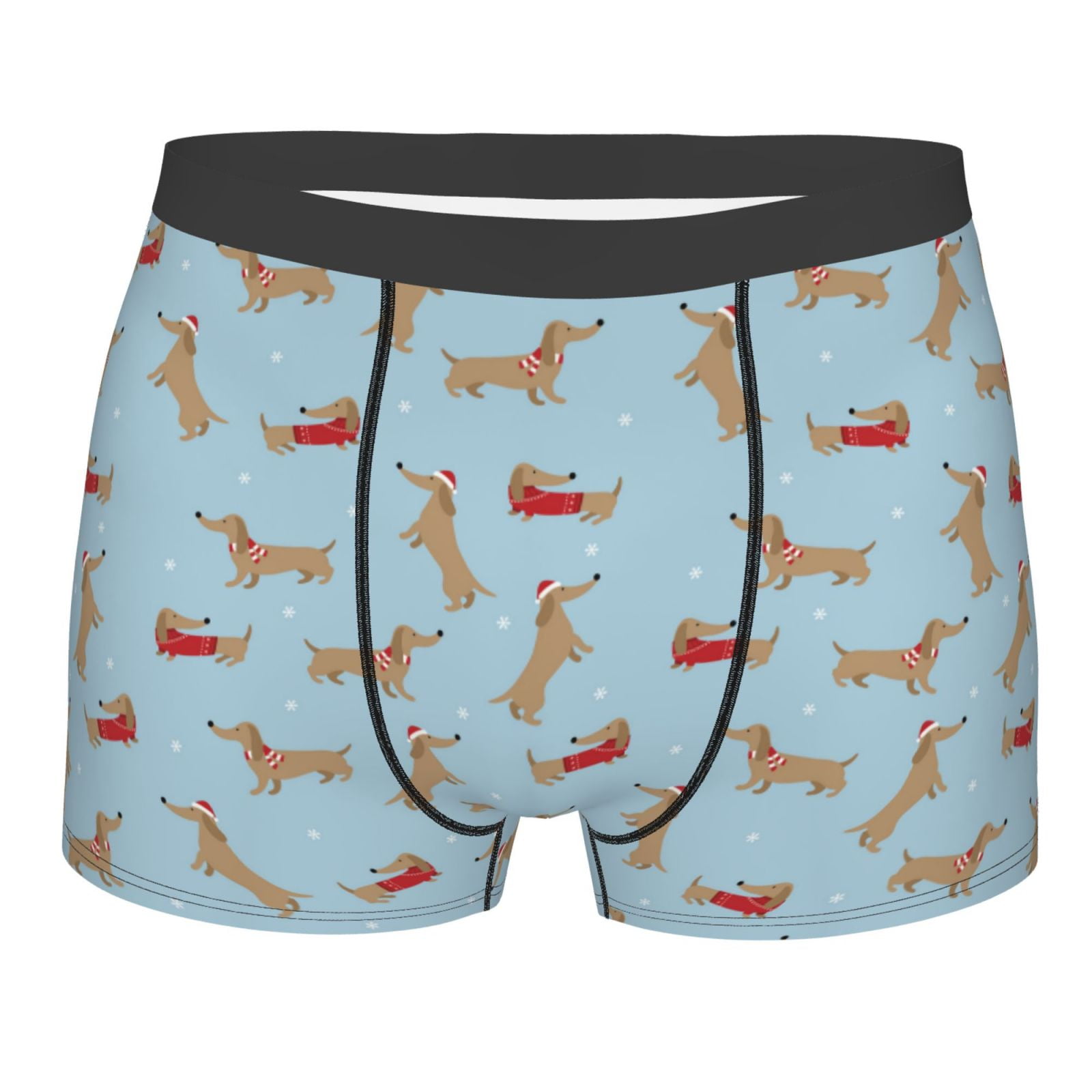 Disketp Dachshund Dog Men's Boxer Briefs,Soft and Breathable Cotton ...