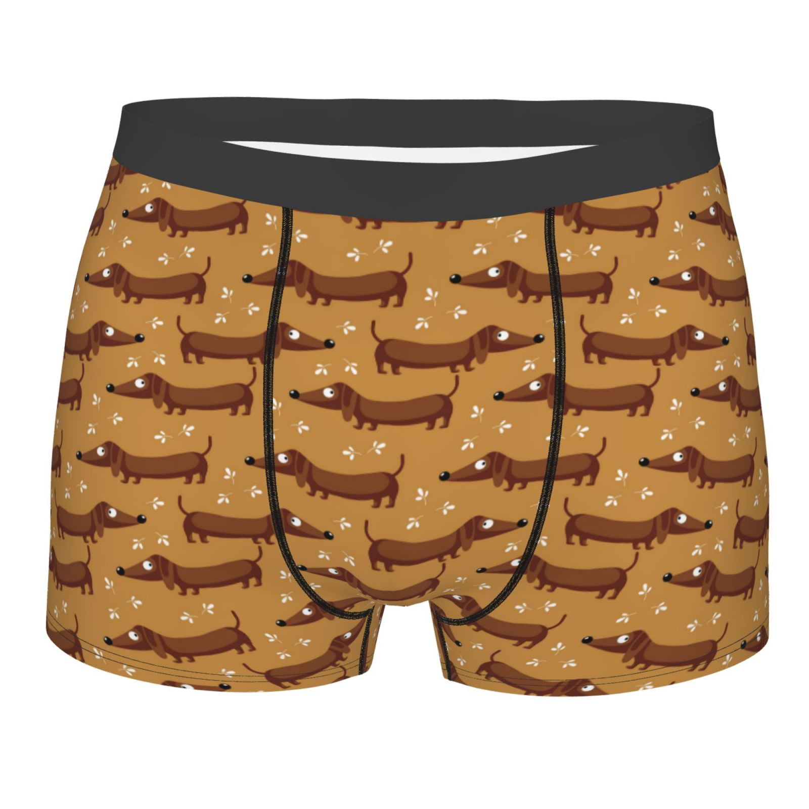 Disketp Dachshund Dog Puppy Men's Boxer Briefs,Soft and Breathable ...