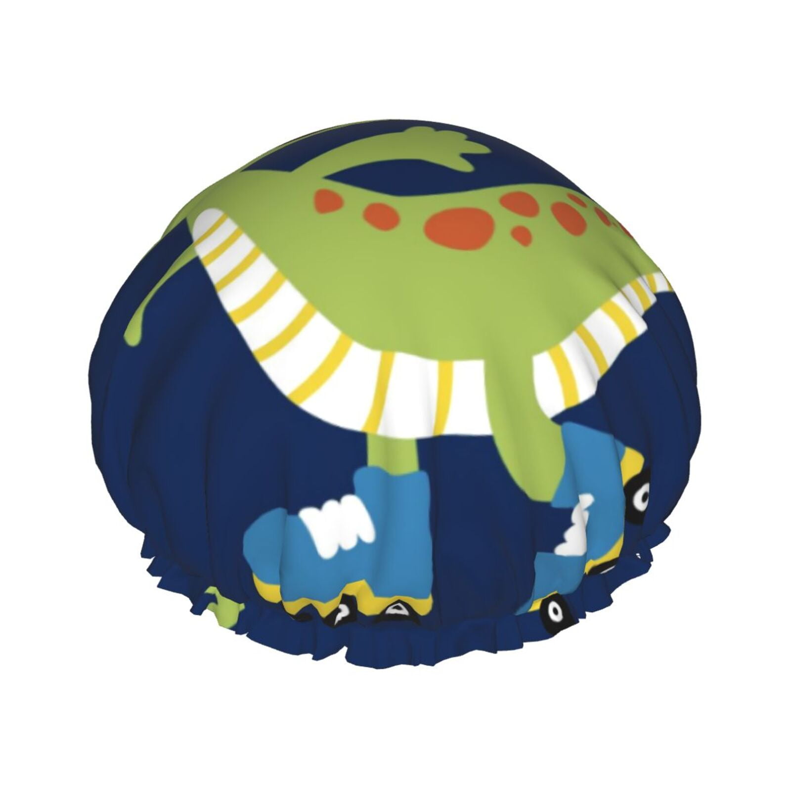 Disketp Dino Playing Roller Skate,Cartoon Dinosaurs Shower Caps ...