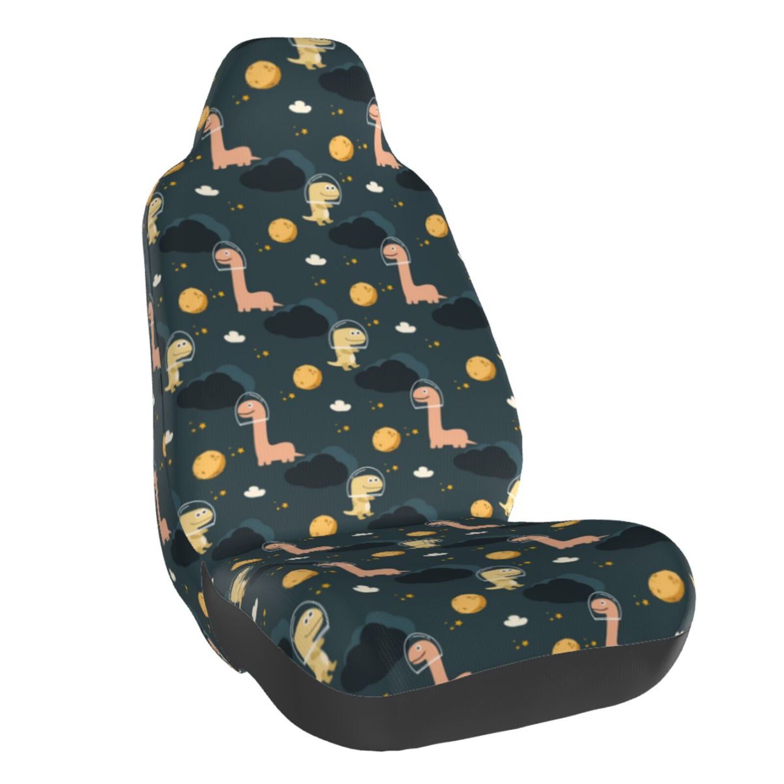 Disketp Dinosaur In The Space Car Seat Covers Universal Front Seat ...