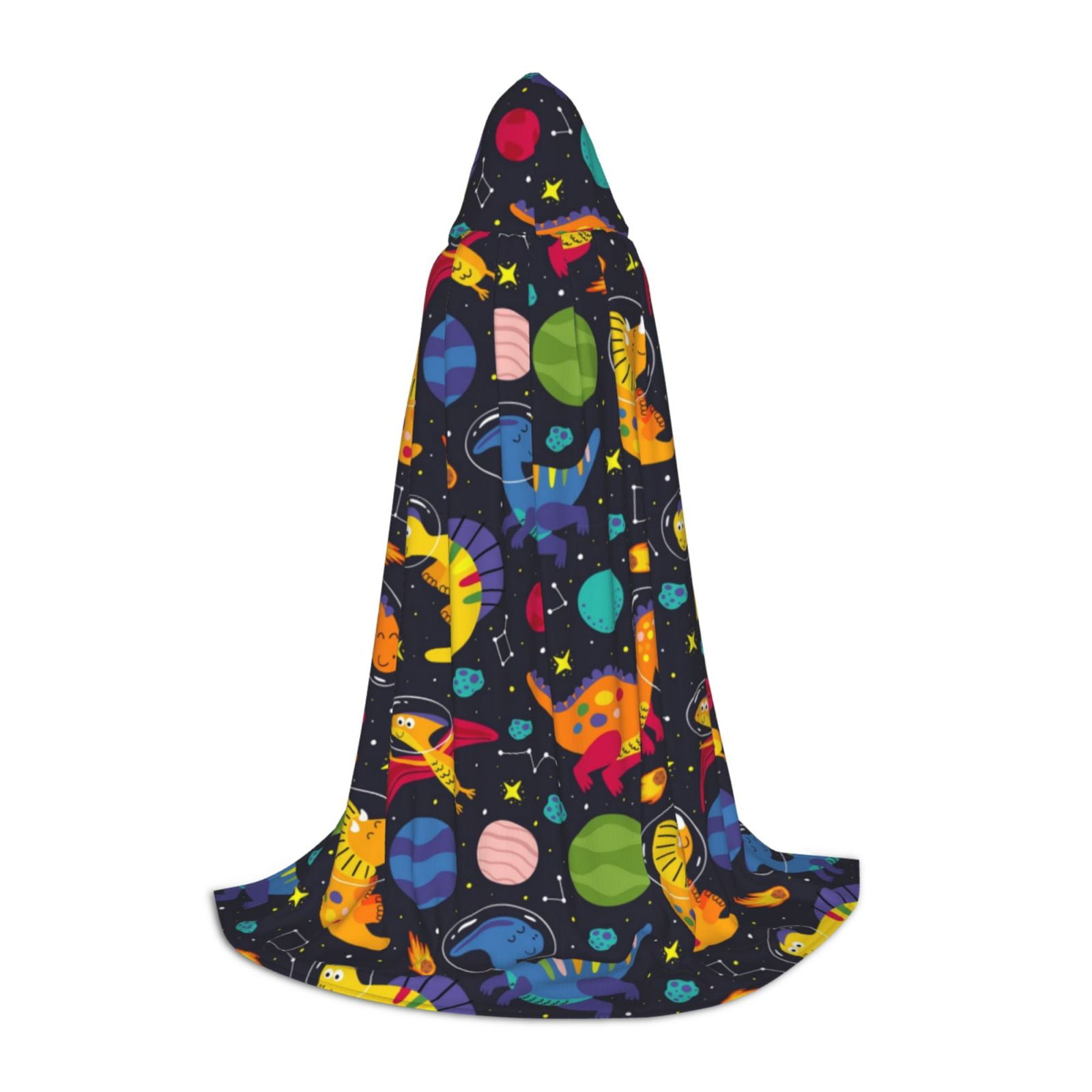 Disketp Dinosaurs in Space Hooded Cloak, Teenagers Halloween Hoodies ...