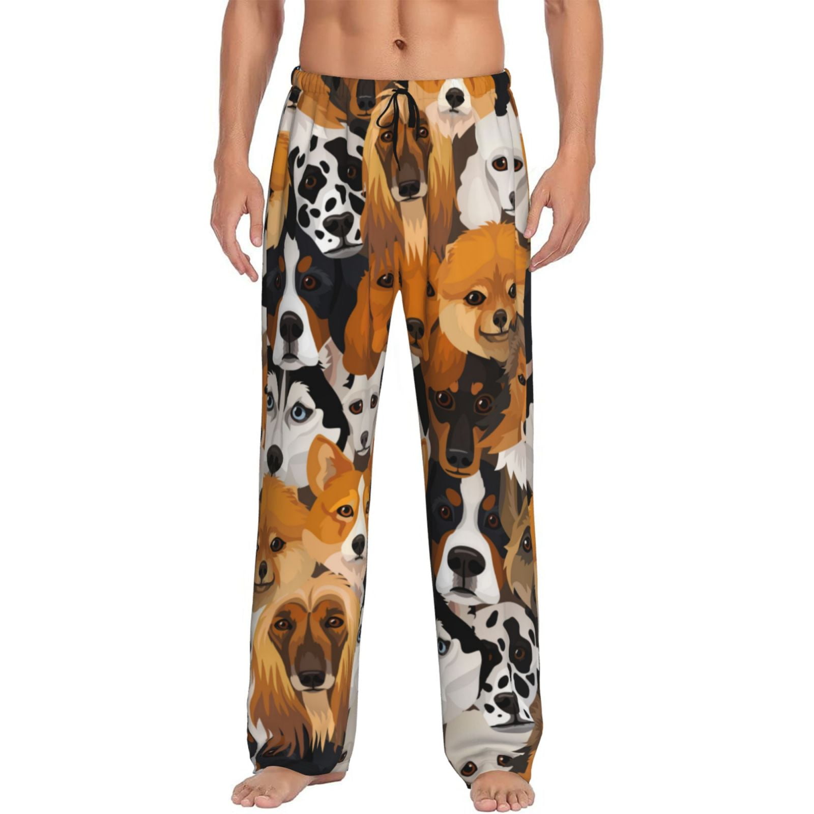 Disketp Dogs Different Breeds Men'S Pajama Pants - Ultra Soft Fleece ...