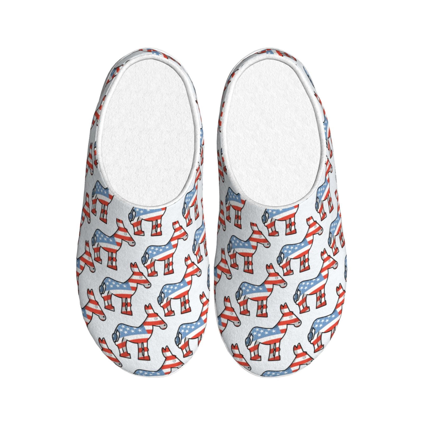 Disketp Donkey Women's Men's Slippers Plush Slip-On House Slipper for ...