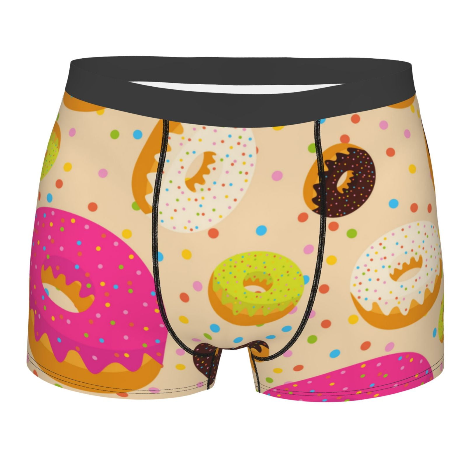 Disketp Donuts Men'S Boxer Briefs,Soft And Breathable Cotton Underwear ...