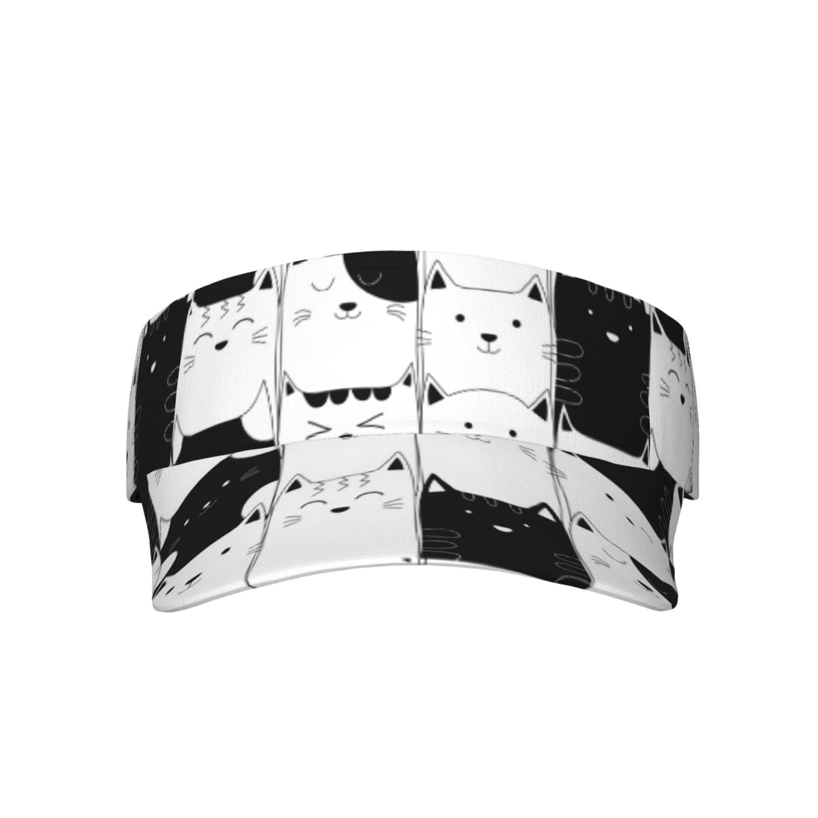 Disketp Doodle Cute Cat Sun Visors For Women Men Unisex Tennis Golf ...