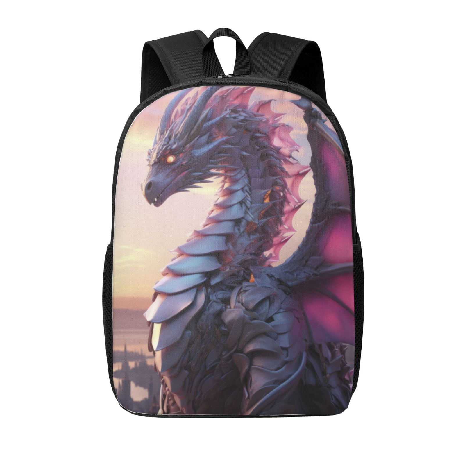 Disketp Dragon School Backpack, Lightweight Basic Middle School ...