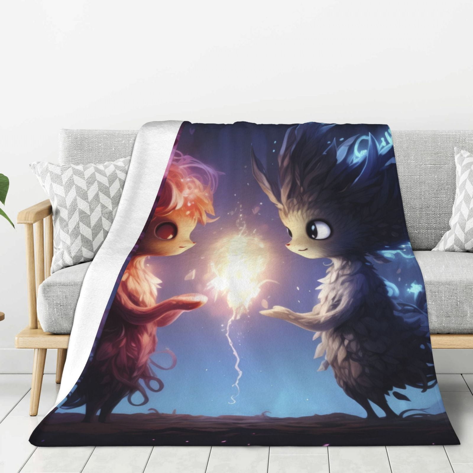Disketp Dreamy Forest Elf Cozy Flannel Fleece Throw Blanket: Has a ...