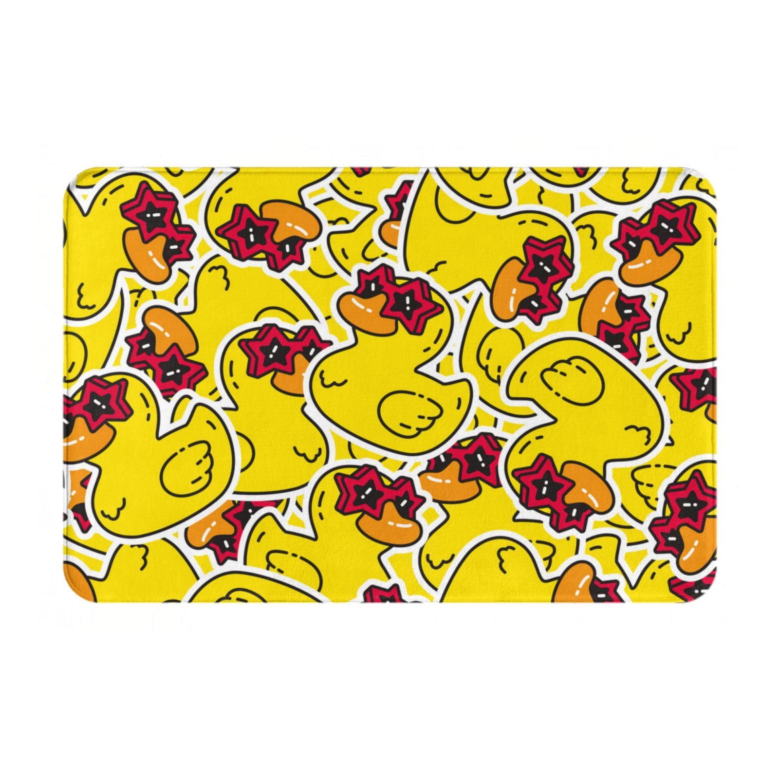 Disketp Duck With Star Sunglasses Mat For Front Door Outside - Doormat ...