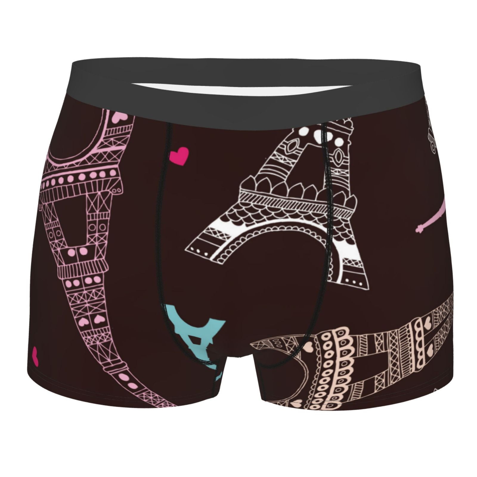 Disketp Eiffel Tower Men'S Boxer Briefs,Soft And Breathable Cotton ...