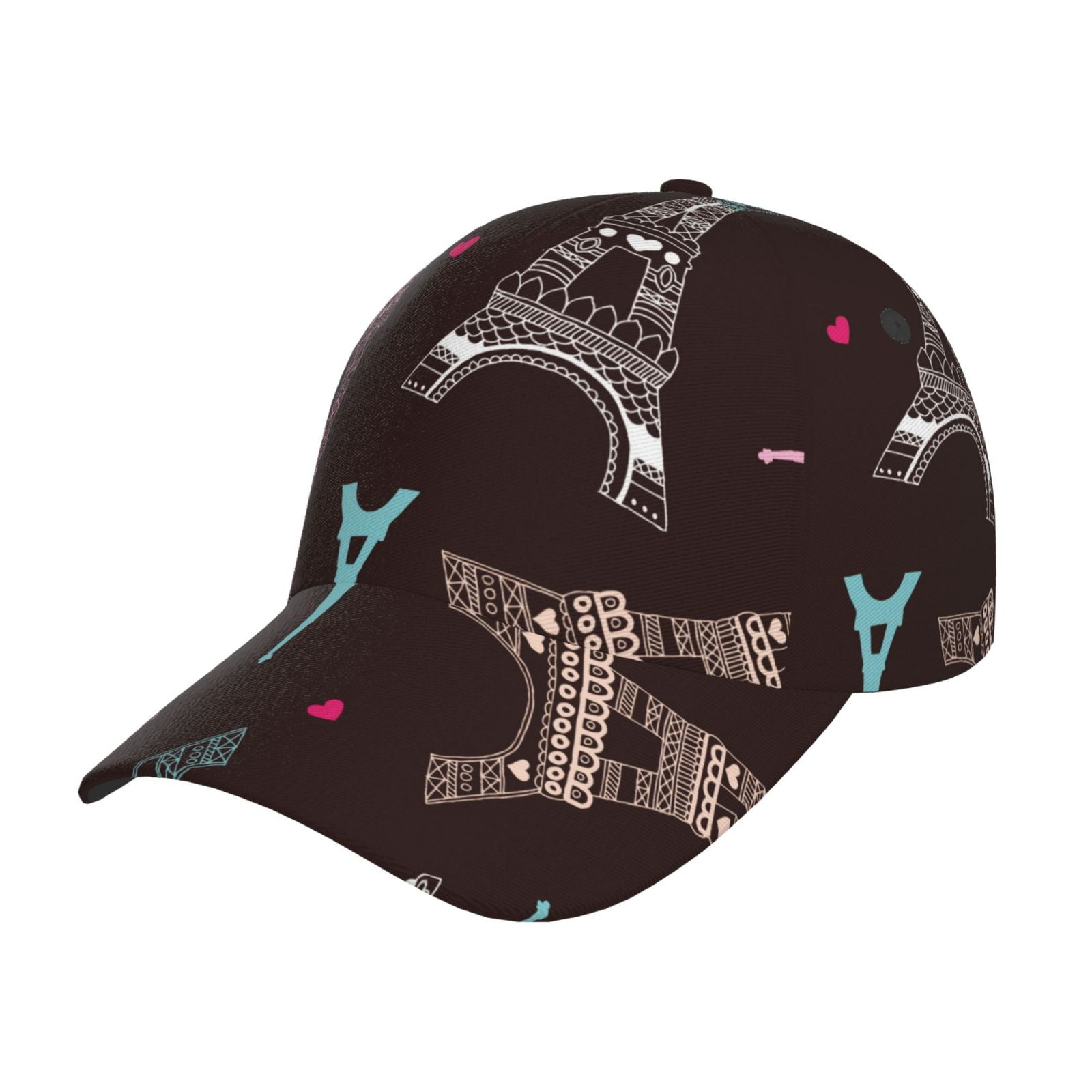 Disketp Eiffel Tower Print Baseball Caps For Outdoor Sports Fashion ...