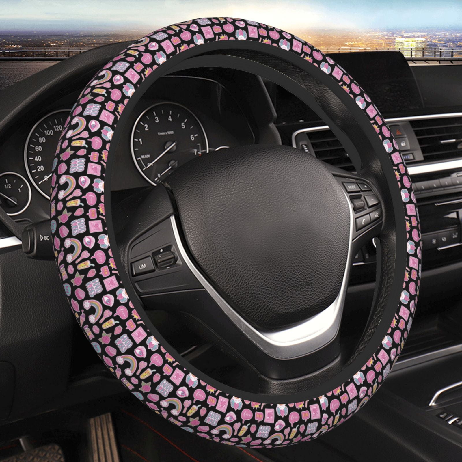 Disketp Elements Elastic Microfiber Steering Wheel Cover for Truck,SUV ...