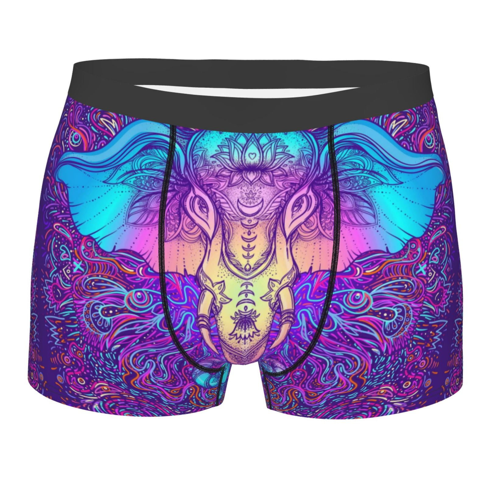 Disketp Elephant In Tribal Style Men'S Boxer Briefs,Soft And Breathable ...