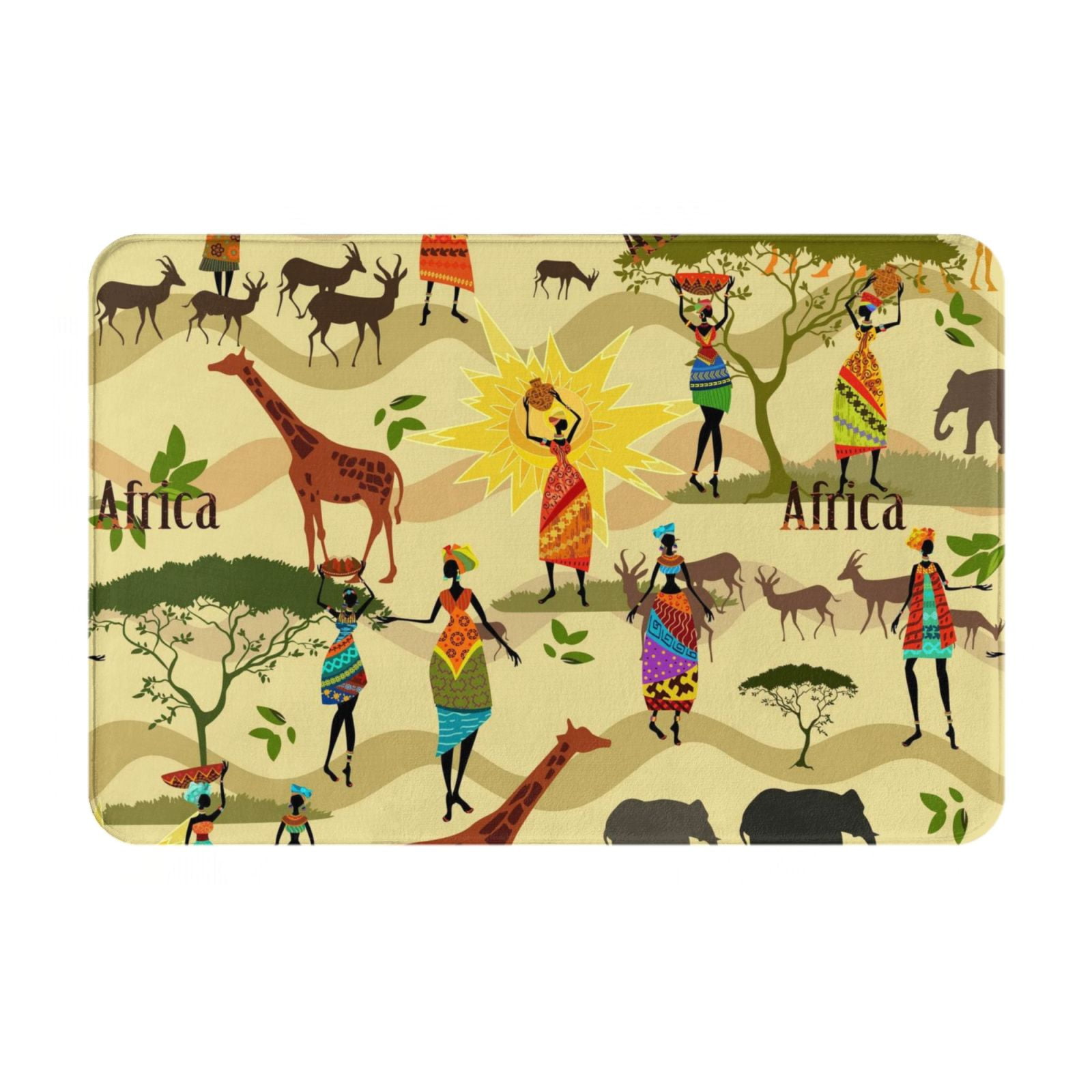 Disketp Ethnic African Mat for Front Door Outside - Doormat Outdoor ...